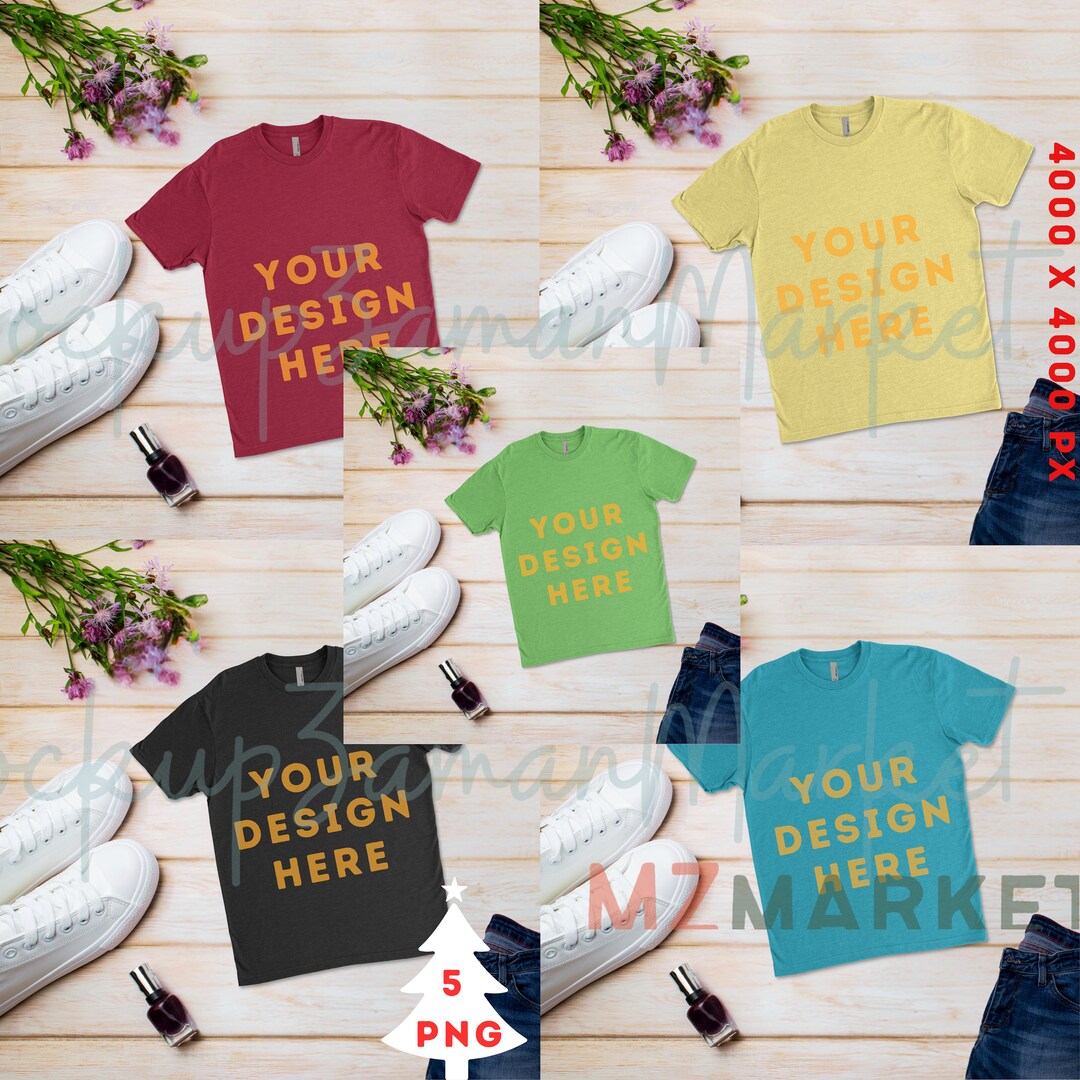 5 X Next Level 6210 Mockup Bundle 6210 Mockup Bundle Next - Etsy