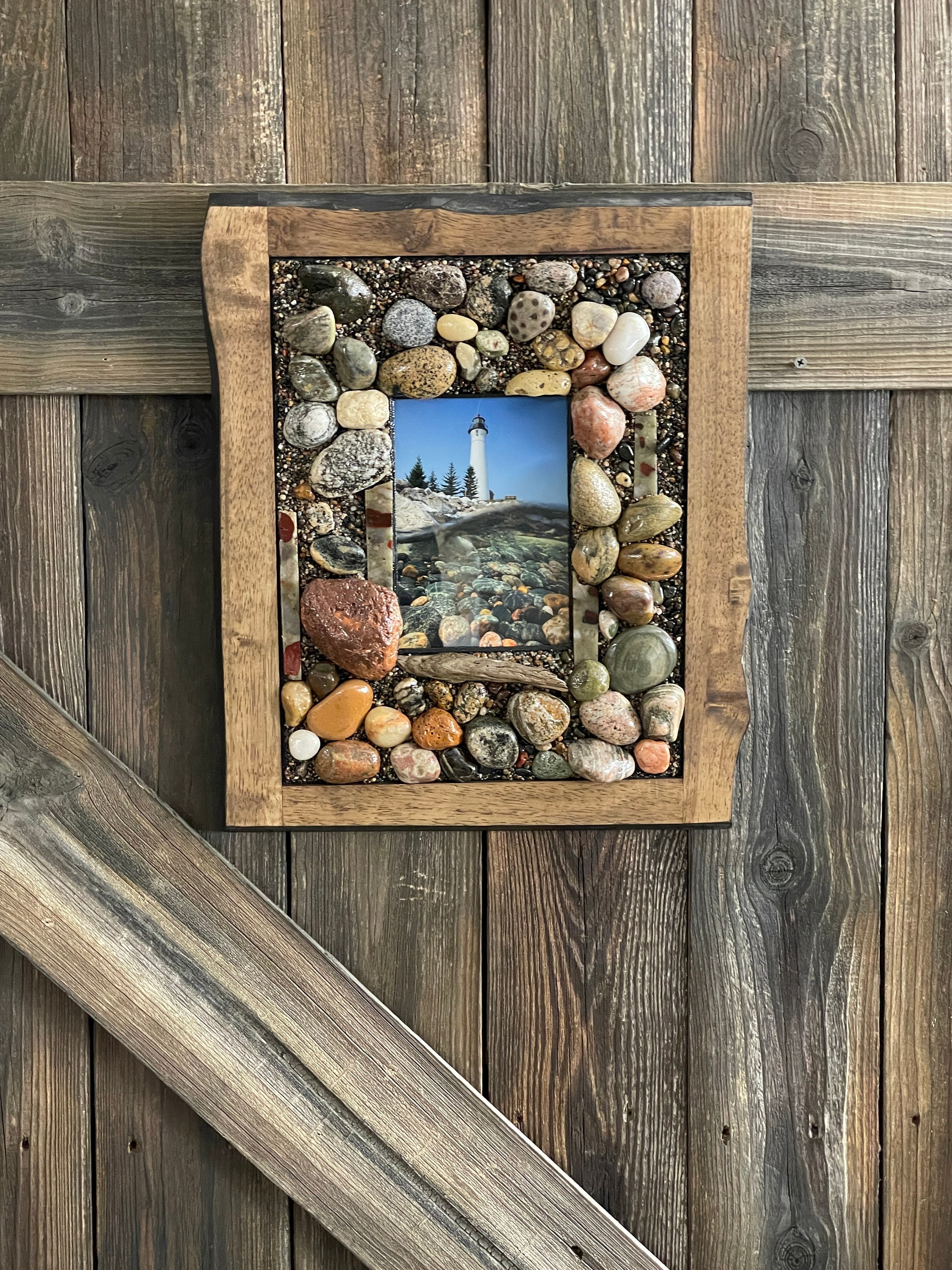 Great Lakes Rock Frame With Petoskey Stones and Other Fossils ...
