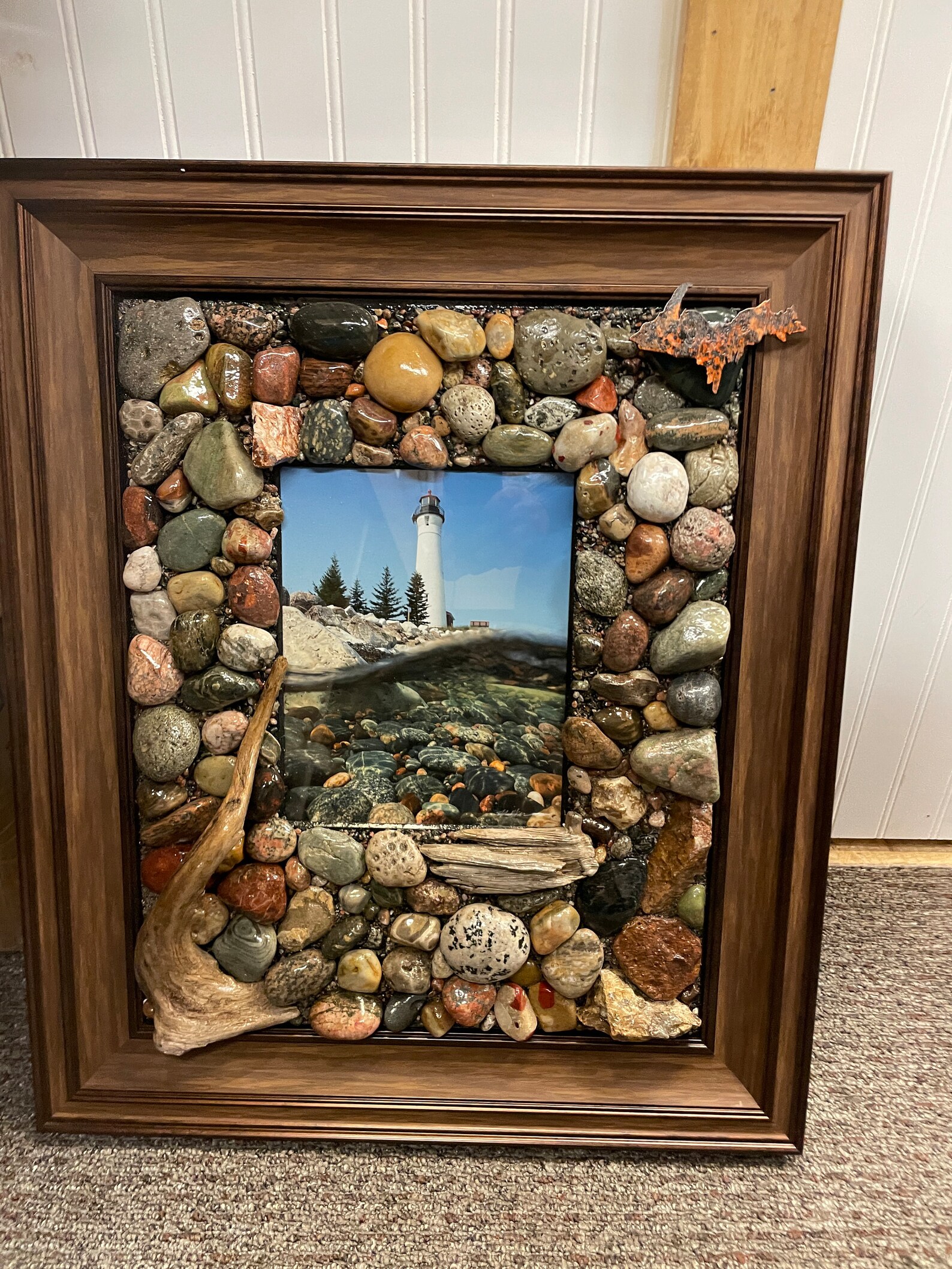 Great Lakes Rock Frame With Petoskey Stones and Other Fossils ...