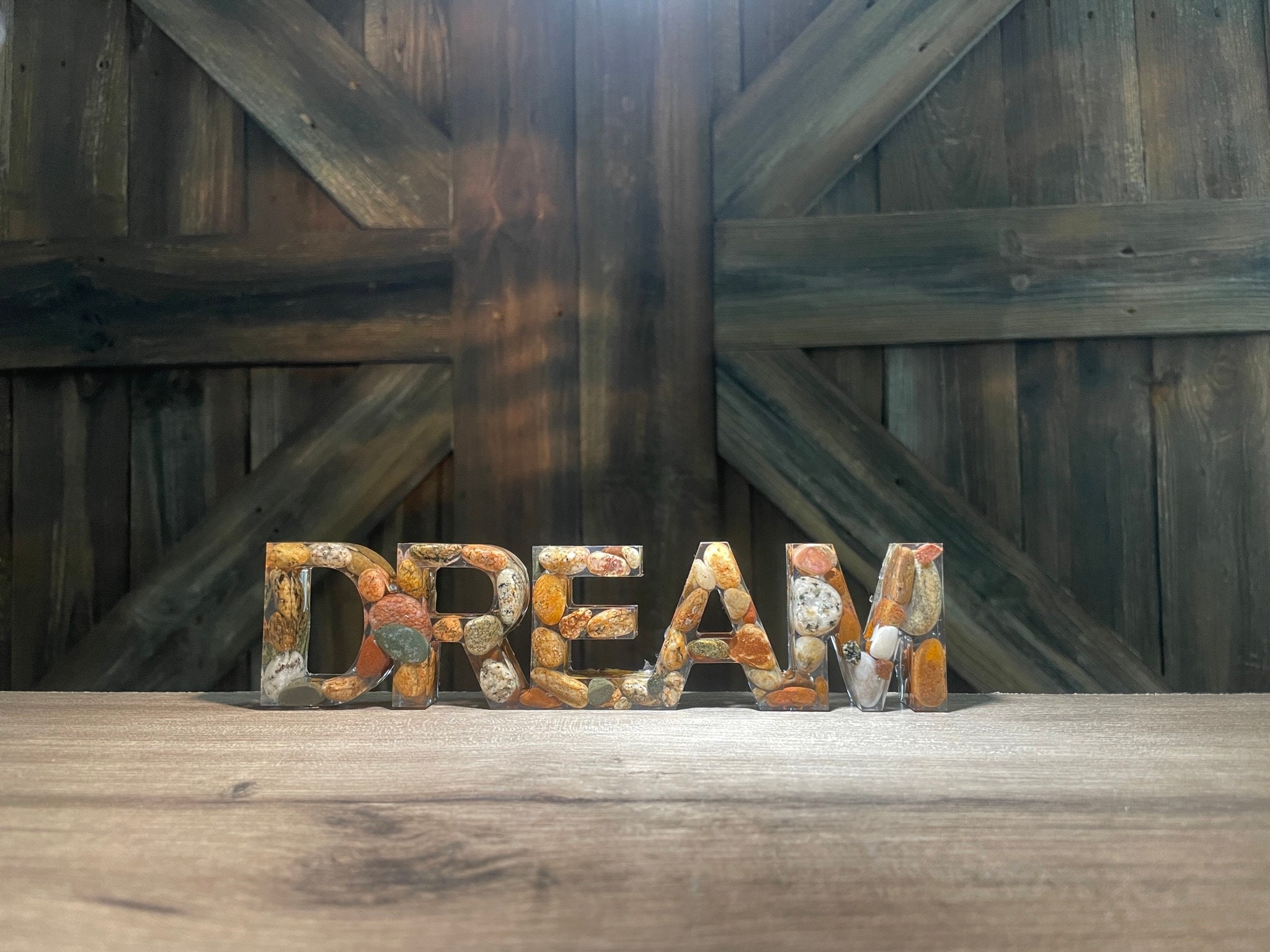 Yooper DREAM Resin Rock Art With Pebbles From the Michigan Beaches of ...