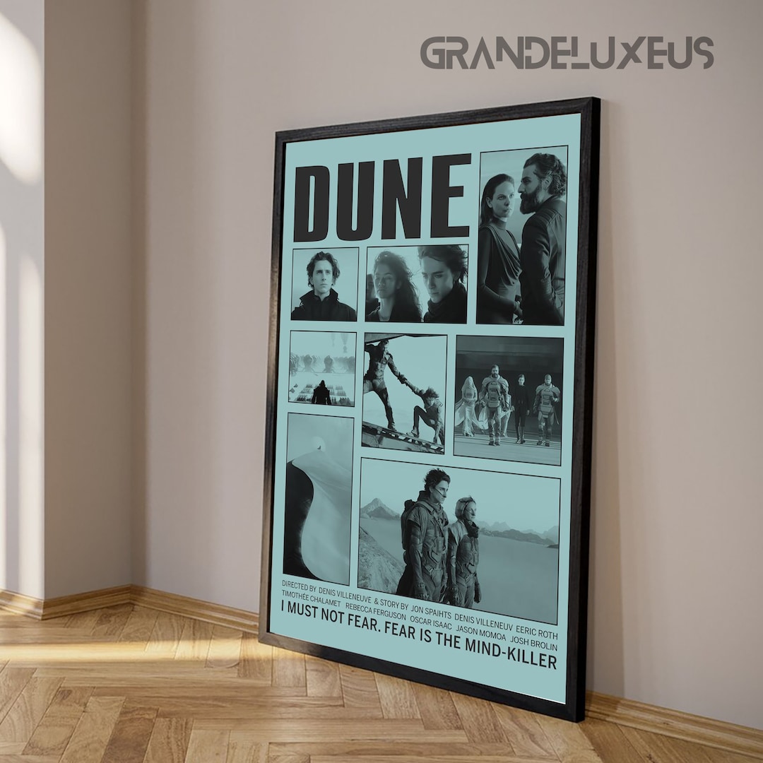 Dune Poster Vintage Vertical Movie Poster Retro Wall - Etsy