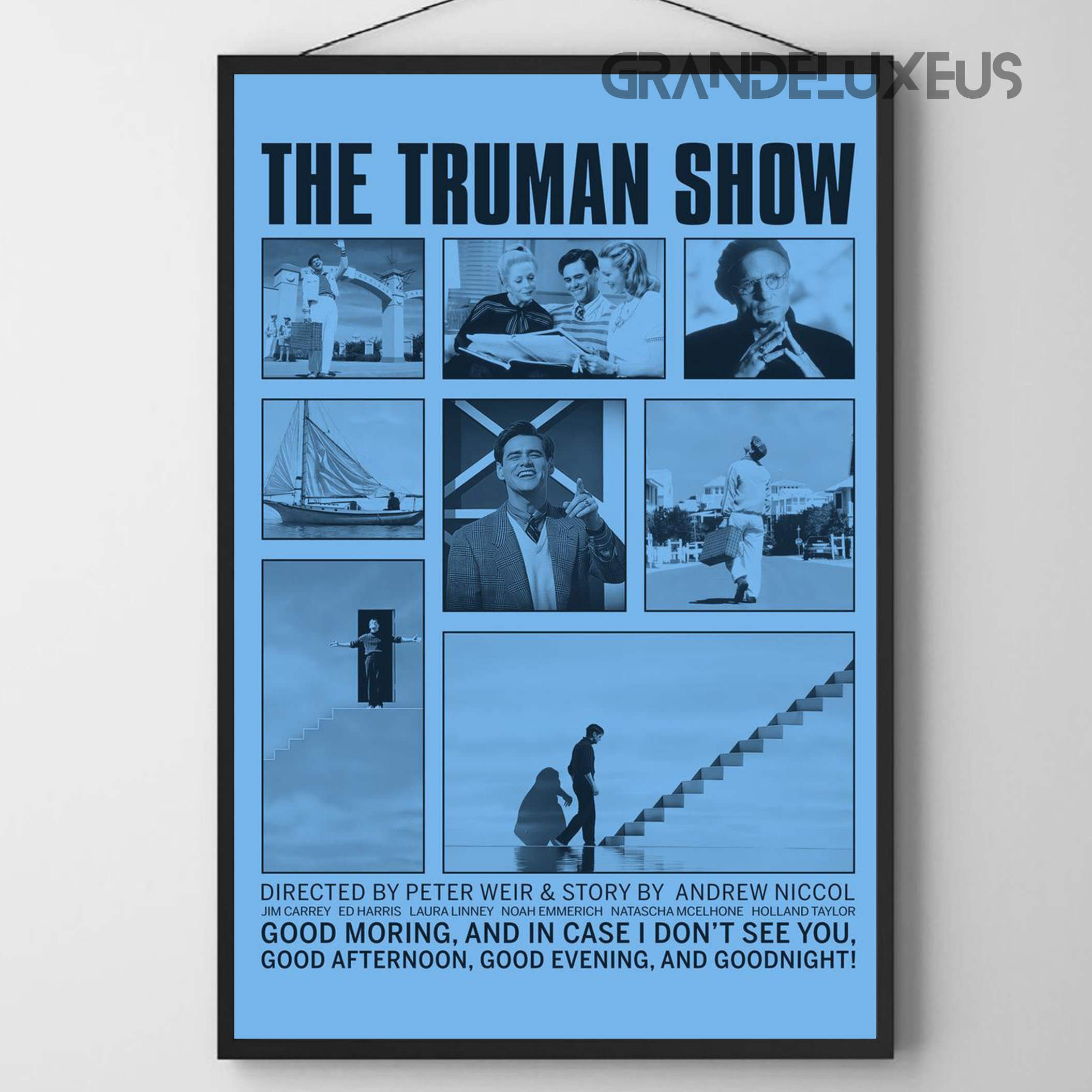 The Truman Show Poster Vintage Vertical Movie Poster Retro - Etsy