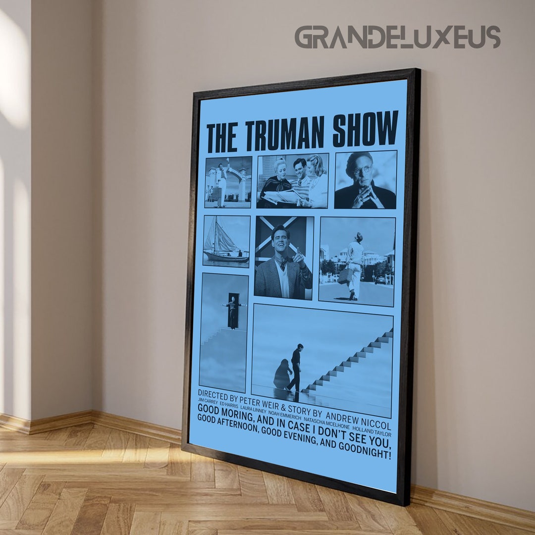 The Truman Show Poster Vintage Vertical Movie Poster Retro - Etsy