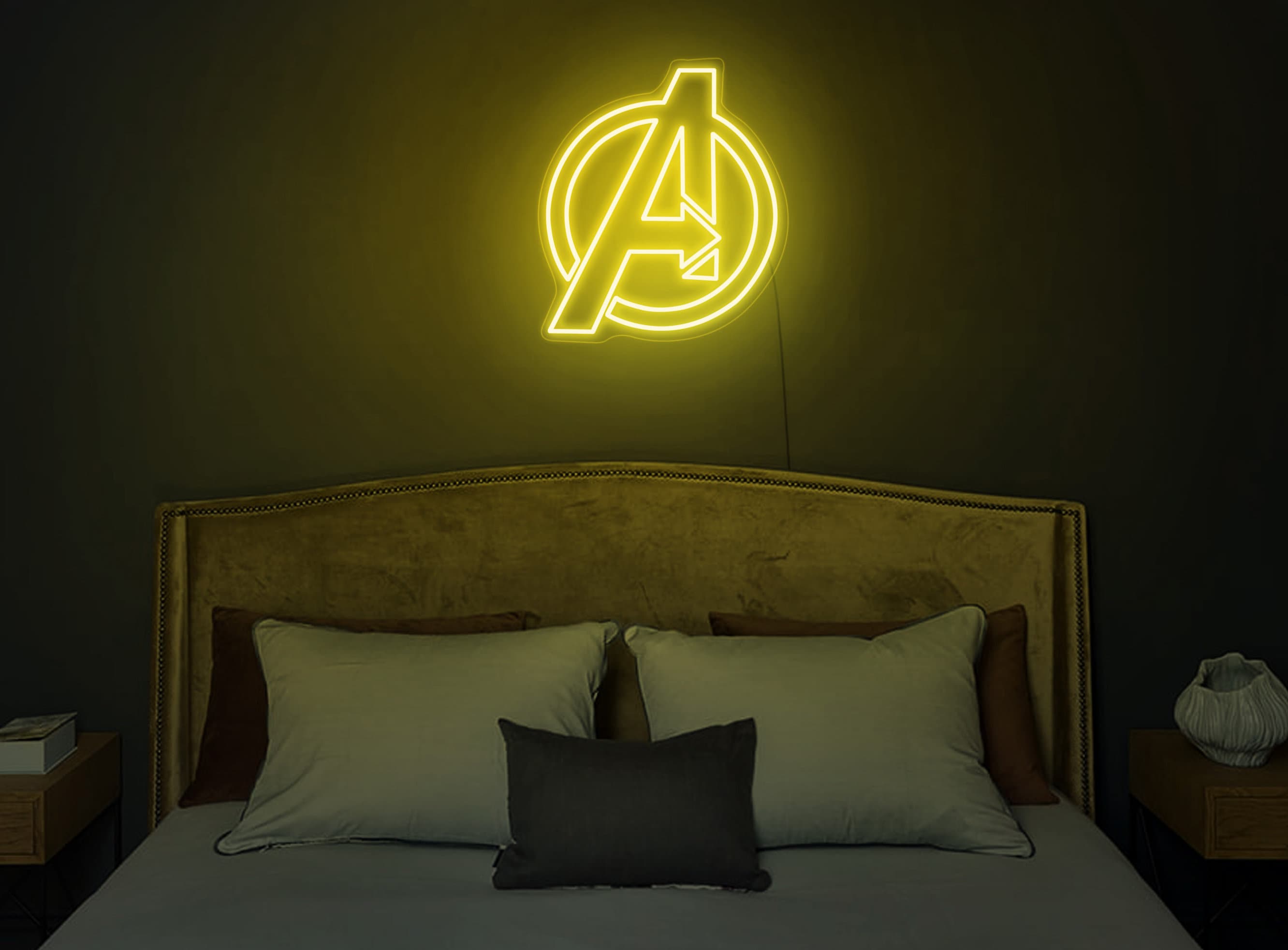 Avengers Neon Sign Avengers Sign Avengers Led Comics Neon - Etsy