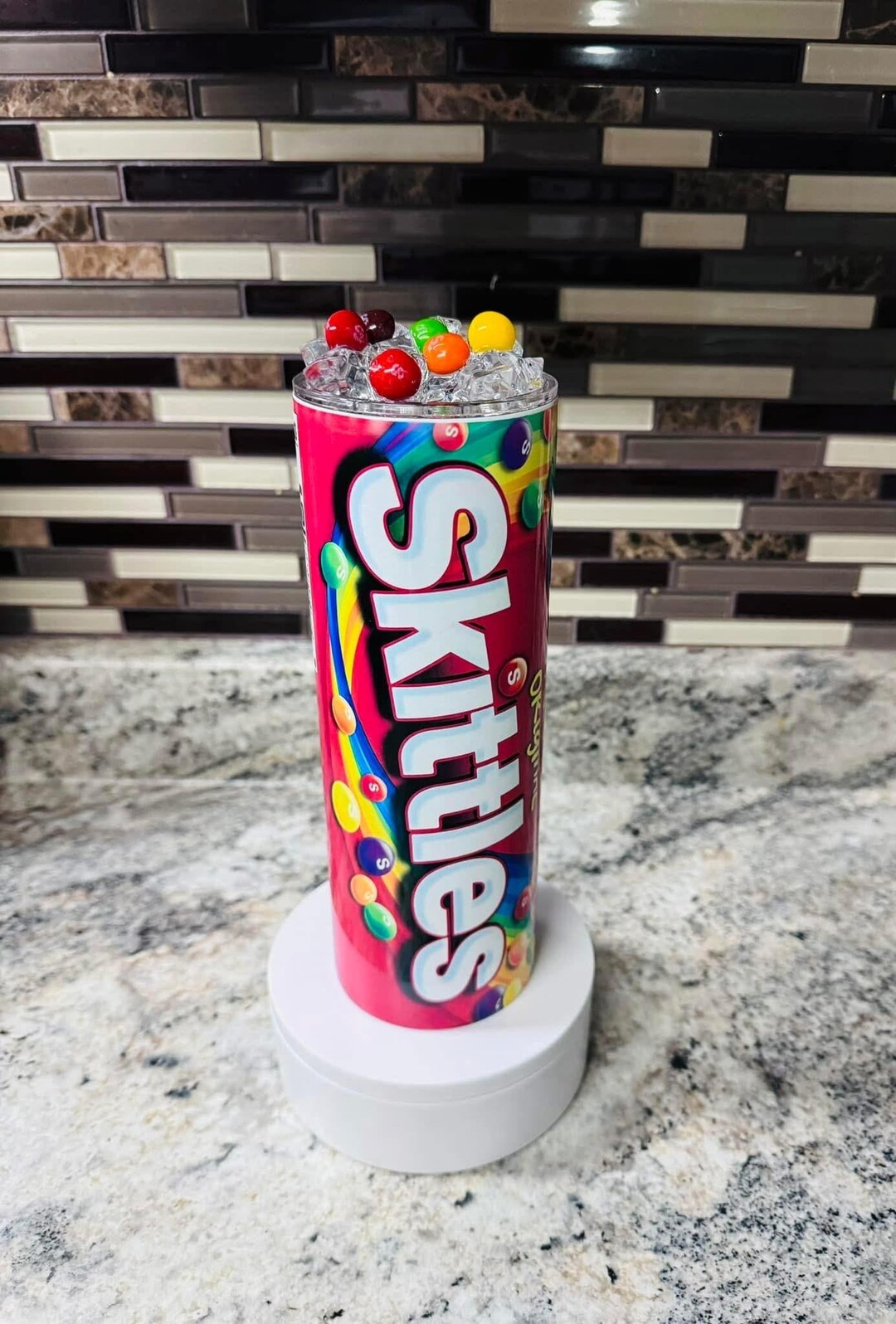 20oz Skittles 3D Fake Ice Lid Topper - Etsy