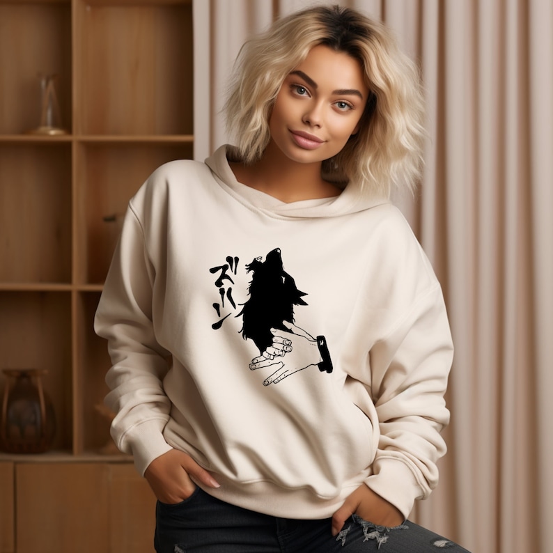 Anime Inspired Hoodie JJK Anime Lover Gift Japanese Streetwear Hoodie ...