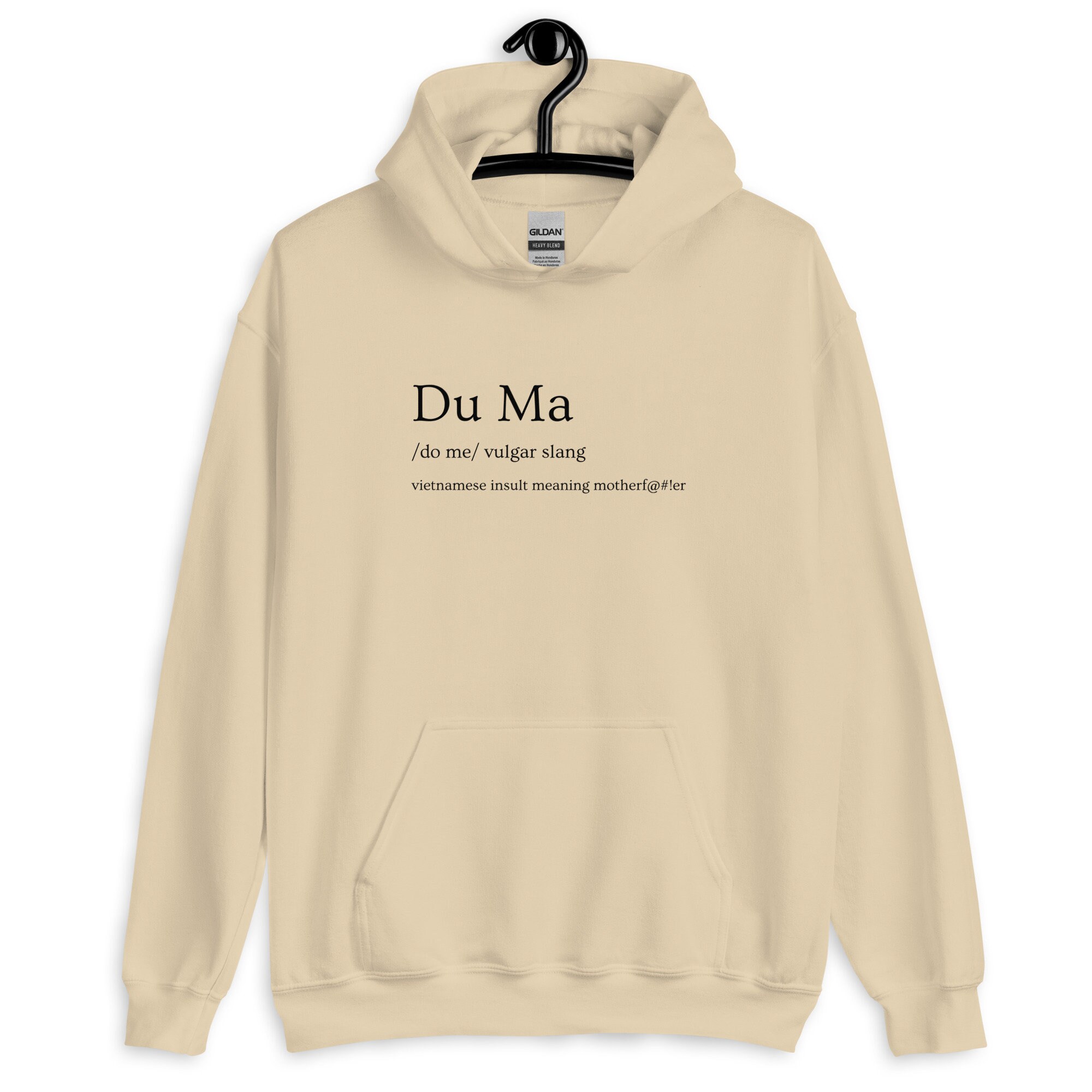 Vietnamese Hoodie DU MA Funny Hoodie Cuss Words in Viet Hilarious Viet ...