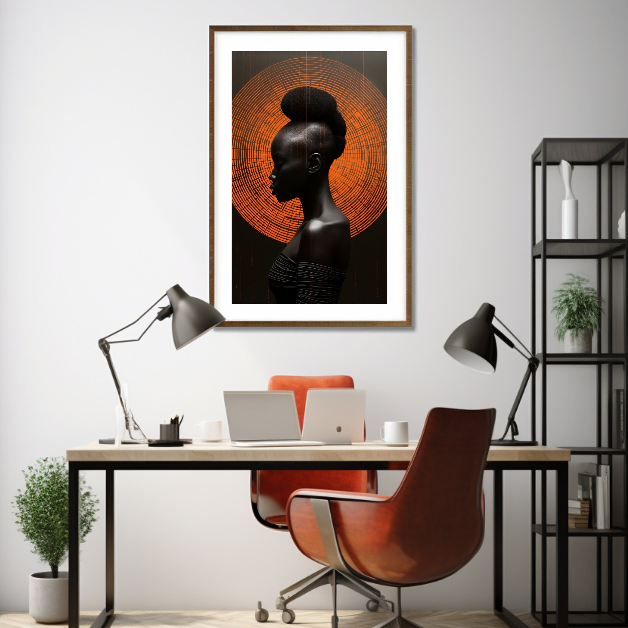 African Art Print, African Woman Art, African American Art Prints, Dan Hillier Inspired, Boho ...