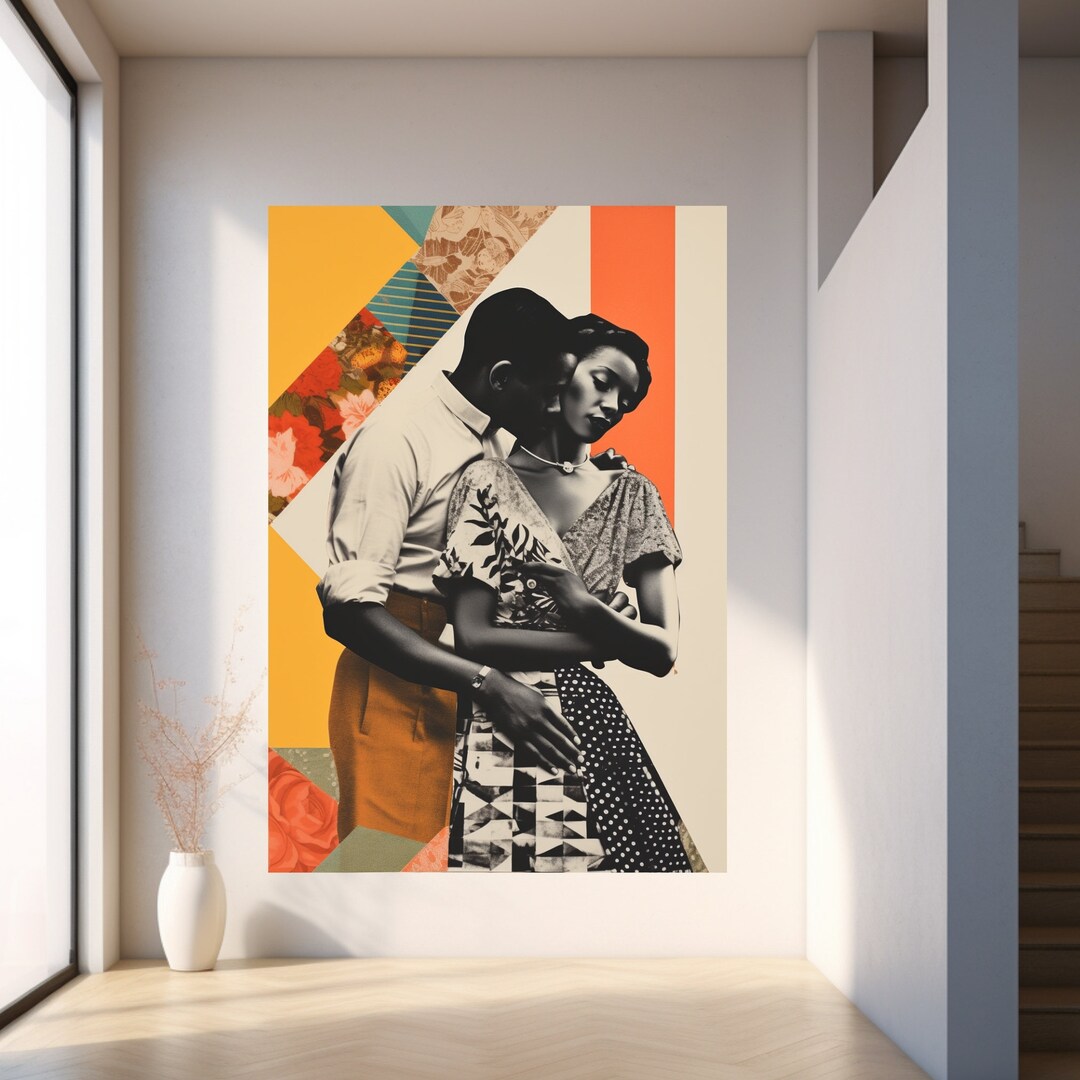 Afrocentric African Art Print Black Queens & Cultural Afro Art Download ...