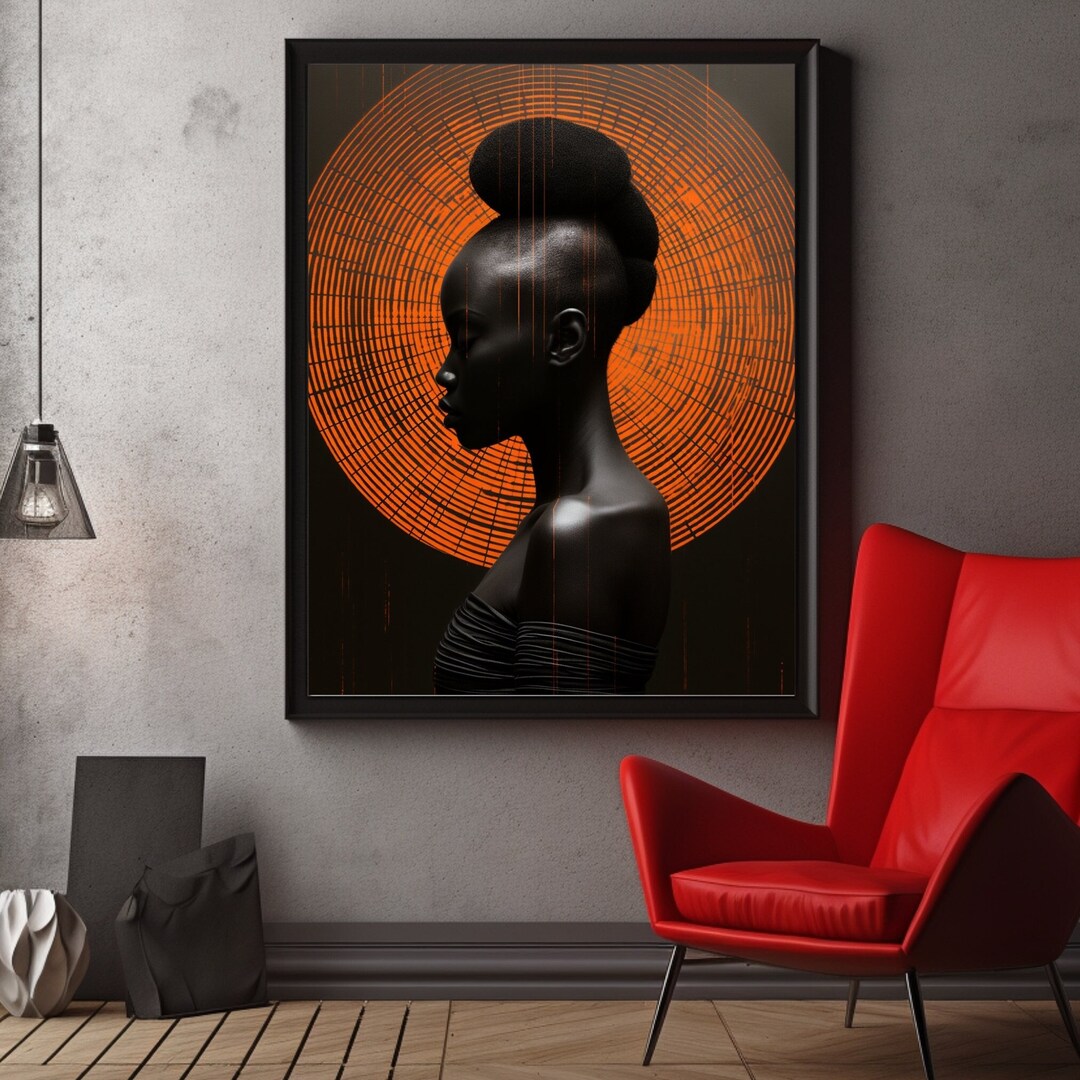 African Art Print, African Woman Art, African American Art Prints, Dan Hillier Inspired, Boho ...