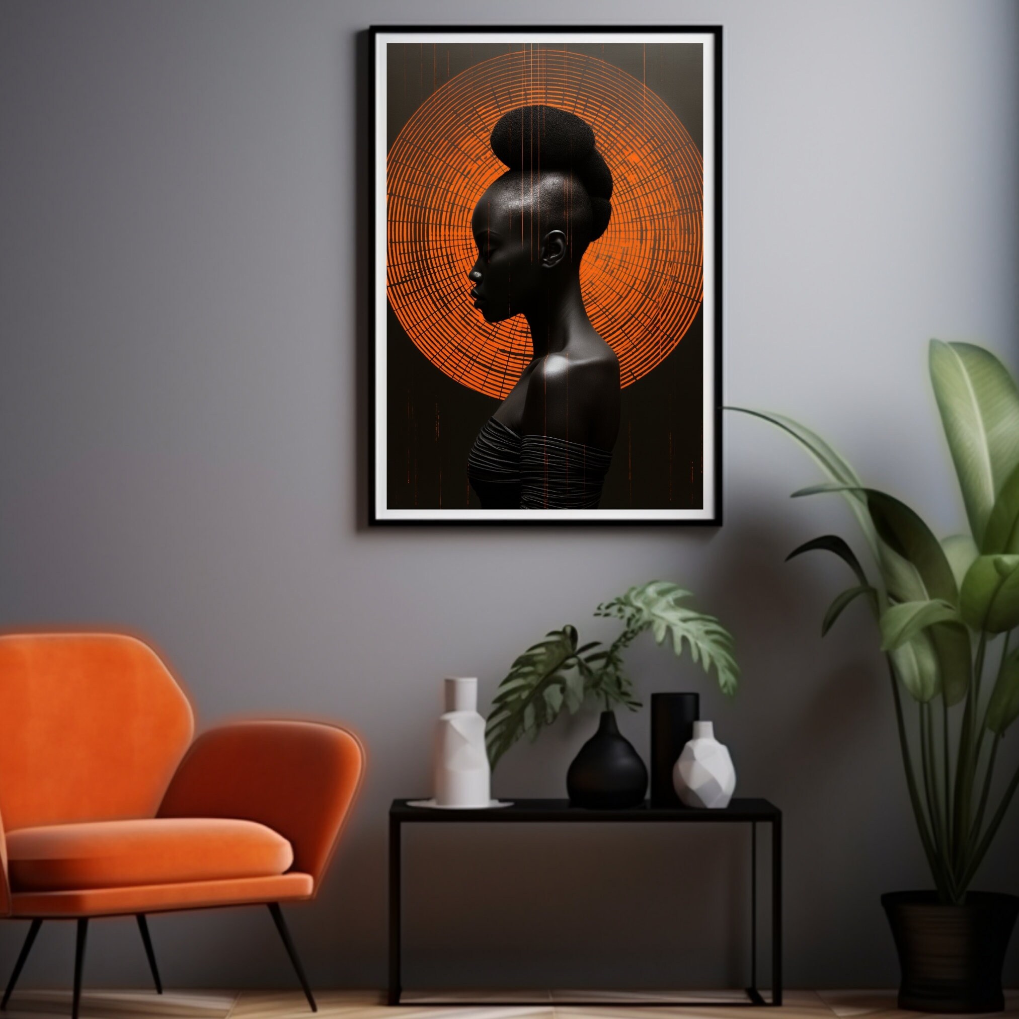 African Art Print, African Woman Art, African American Art Prints, Dan Hillier Inspired, Boho ...