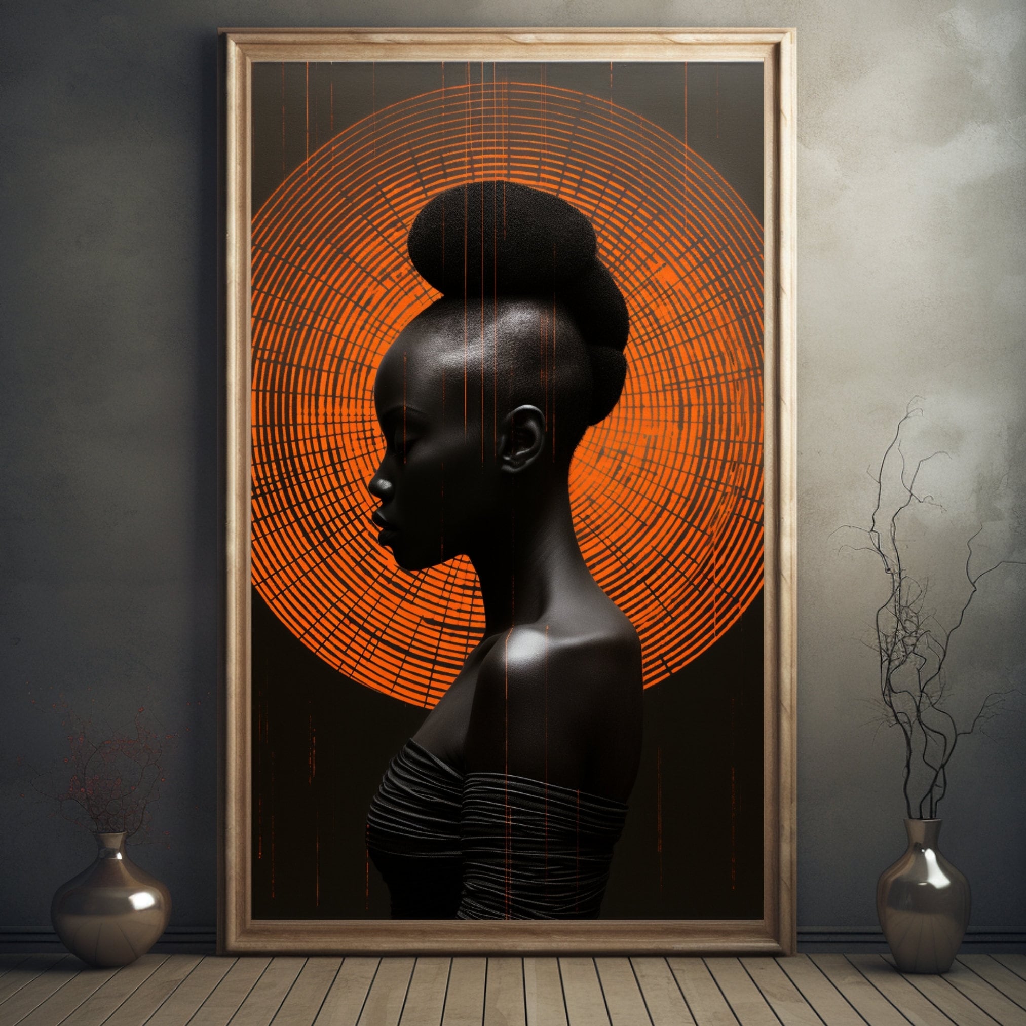 African Art Print, African Woman Art, African American Art Prints, Dan Hillier Inspired, Boho ...