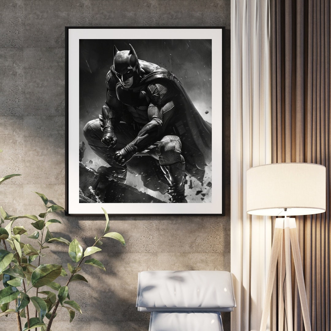 Batman, Dc, Dc Comics, Restroom Wall Art, Humorous Poster, Justice ...