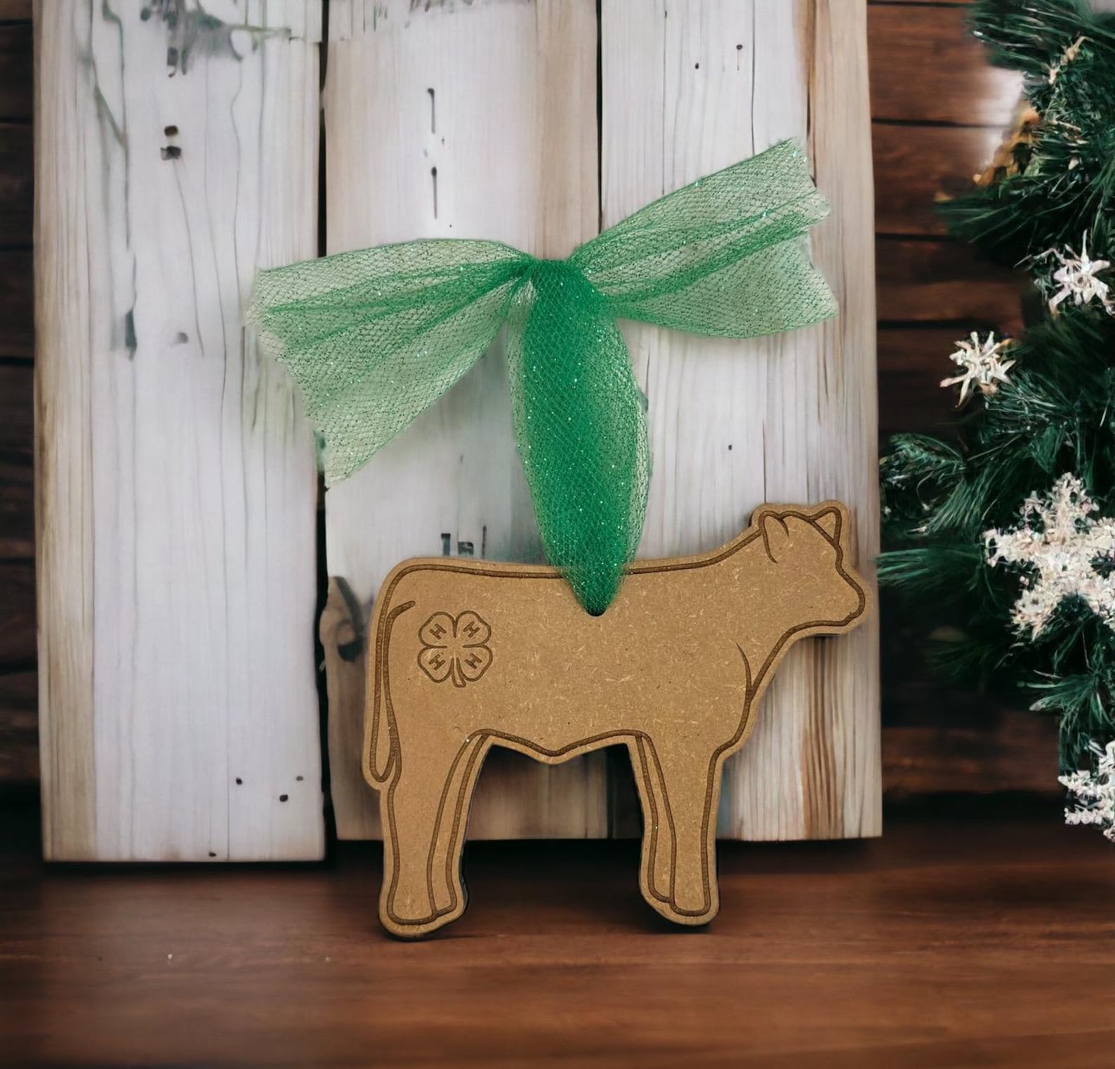 Personalized 4H/FFA Ornament | 4-H Logo Ornament | 4-H Ornament | 4-H ...