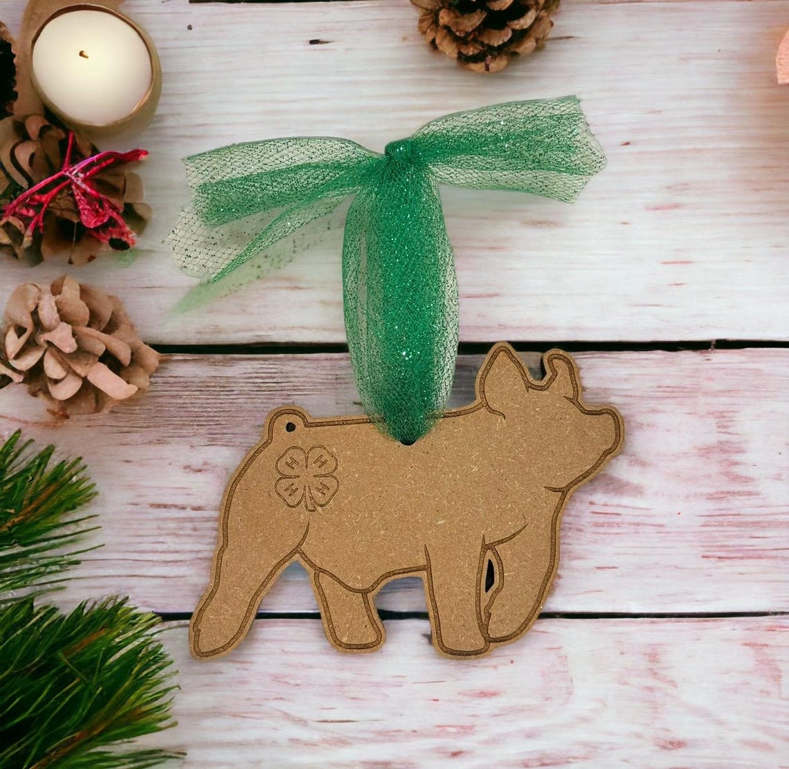 Personalized 4H/FFA Ornament | 4-H Logo Ornament | 4-H Ornament | 4-H ...