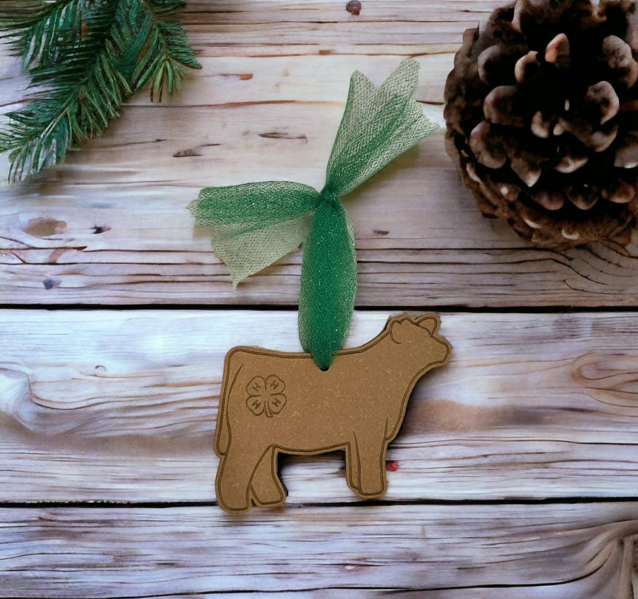Personalized 4H/FFA Ornament | 4-H Logo Ornament | 4-H Ornament | 4-H ...