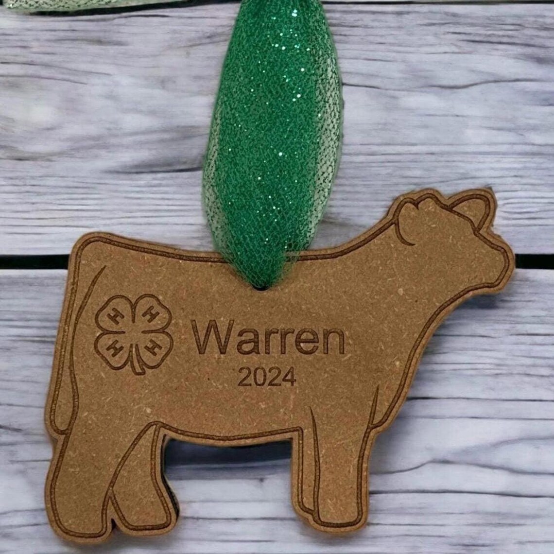 Personalized 4H/FFA Ornament | 4-H Logo Ornament | 4-H Ornament | 4-H ...