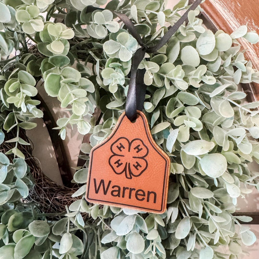 Personalized 4H Ornament | 4H Logo Ornament | 4-H Logo Ornament | 4H ...