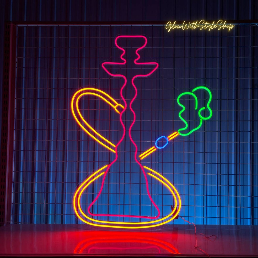 Shisha Hookah Neon Sign Hookah Led Sign Bar Neon Sign - Etsy