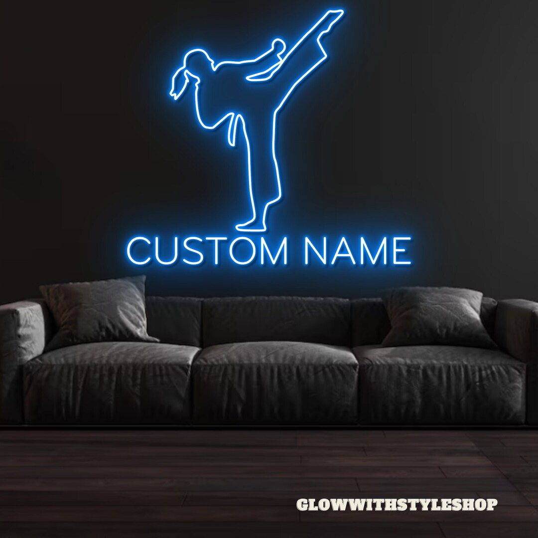 Custom Girl Karate Martial Neon Sign Karate Led Sign Karate - Etsy
