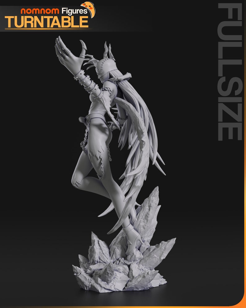 Lady Devimon From Digimon 3D Printed Resin Model Kit Figurine Statue ...