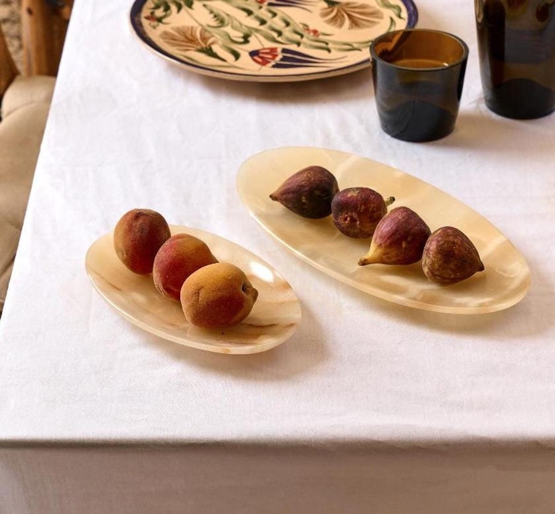 Alabaster Serving Platter - Etsy