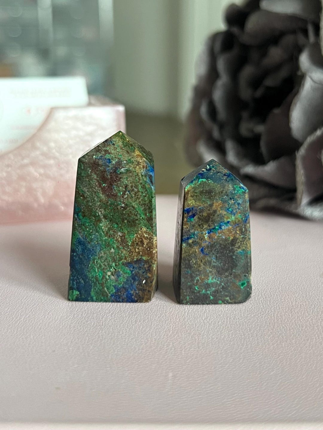 Azurite Crystal Tower | Crystal Point Carving Healing Chakra Witchy ...