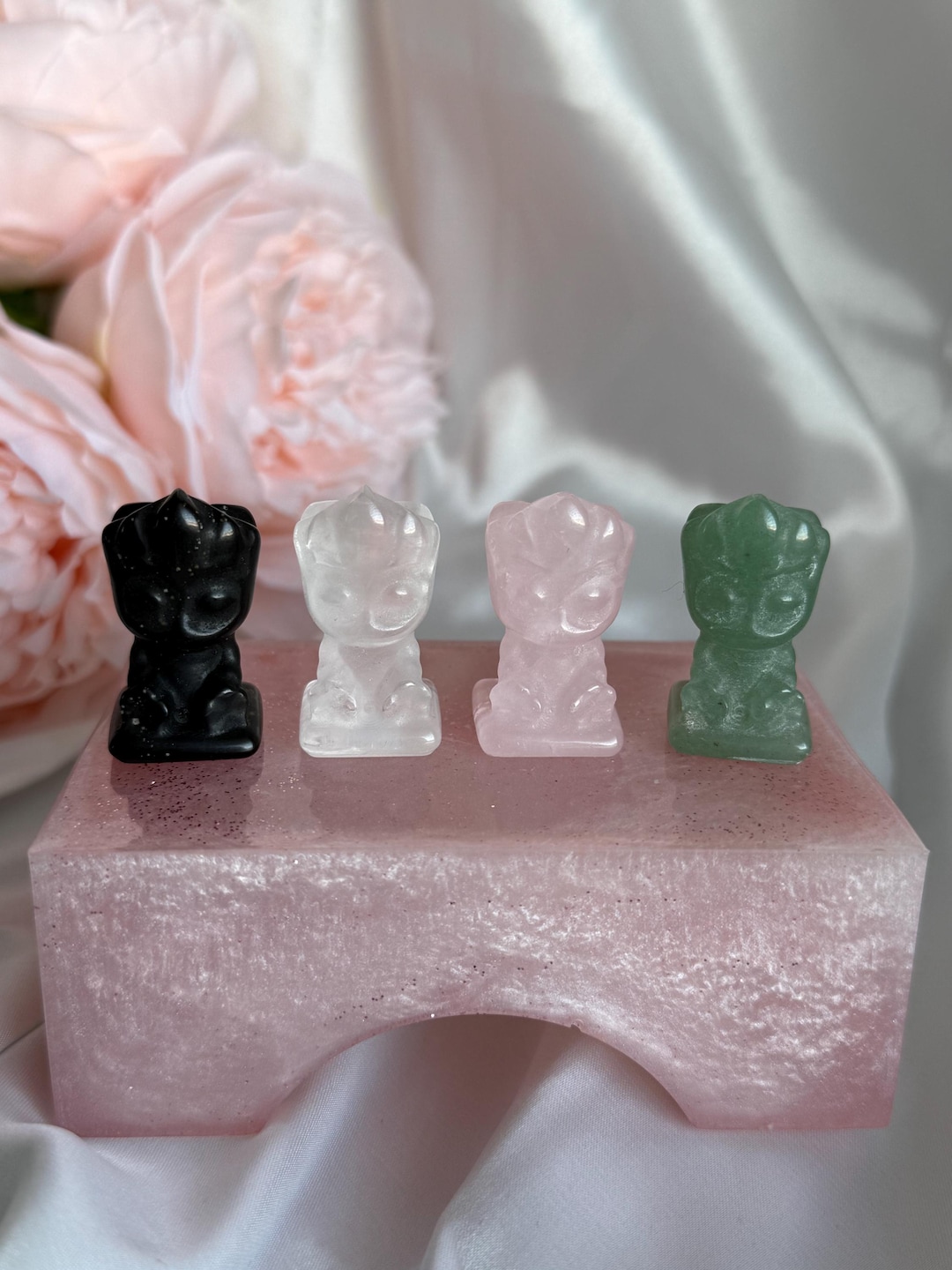 Groot Crystal Carving | Baby Groot Guardians of the Galaxy Crystal ...