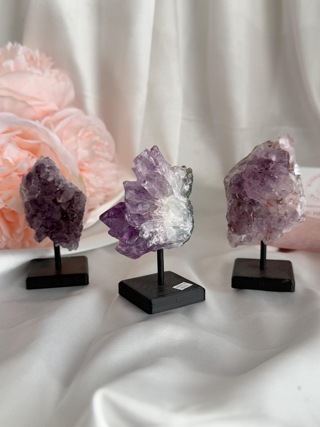 Brazilian Amethyst Mini Cluster on Stand B | Amethyst Carving Specimen ...