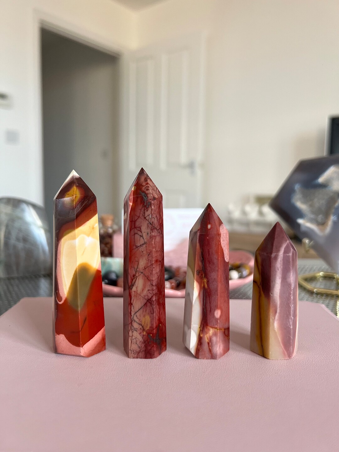 Mookaite Crystal Towers Crystal Point Mookite Carving Healing Chakra ...