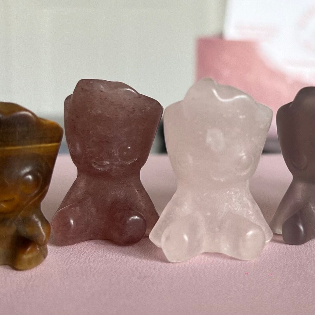 Mini Groot Crystal Carving | Baby Groot Guardians of the Galaxy Crystal ...