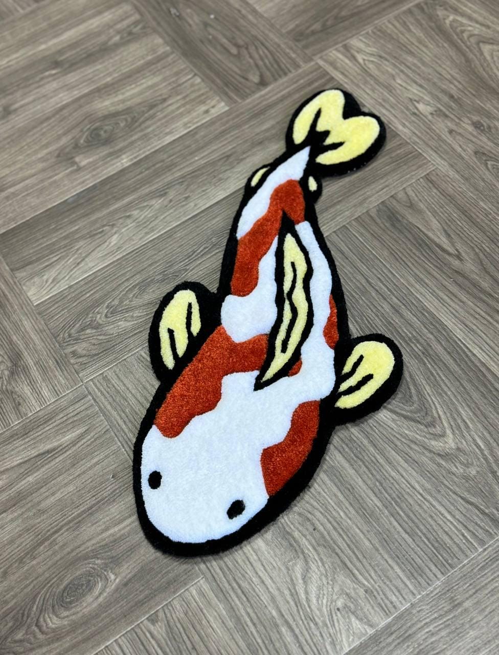Koi Fish Rug Custom Rug Tufted Rugs for Bedroom Aesthetic Fish Rugs Koi ...