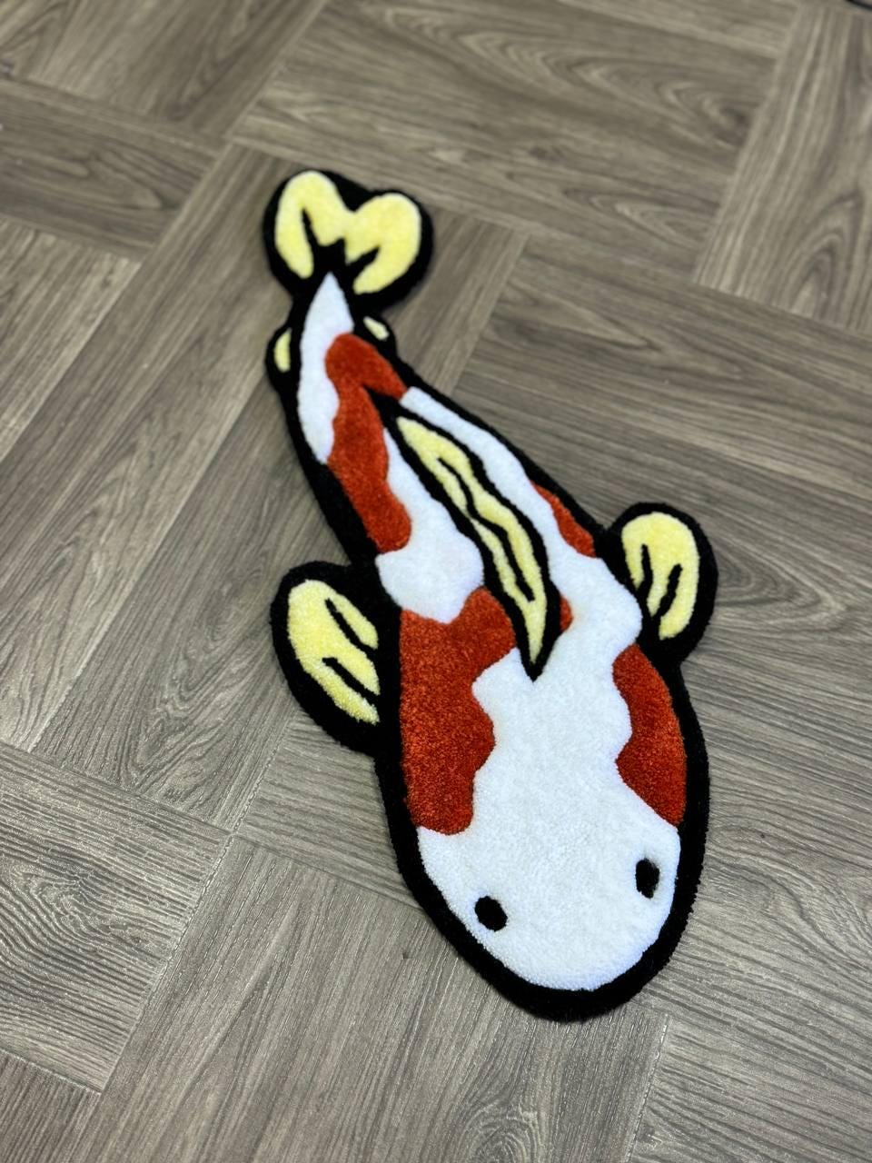Koi Fish Rug Custom Rug Tufted Rugs for Bedroom Aesthetic Fish Rugs Koi ...