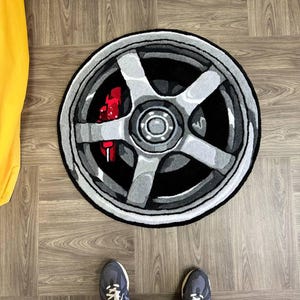 JDM Car Wheel Rug/custom Rims Carpet for Car Enthusiasts/drift & Tuning ...