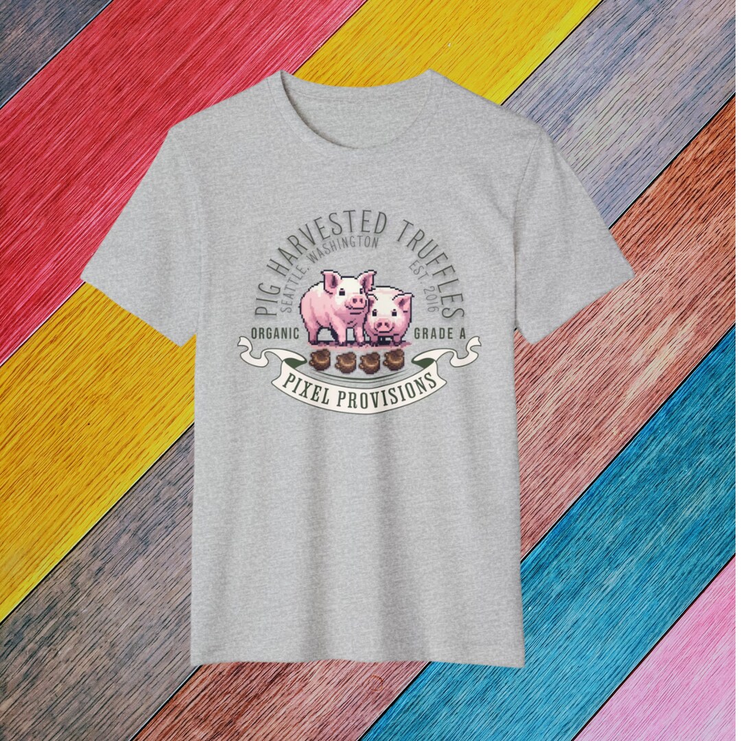 Funny T-shirt pig Harvested Truffles - Etsy