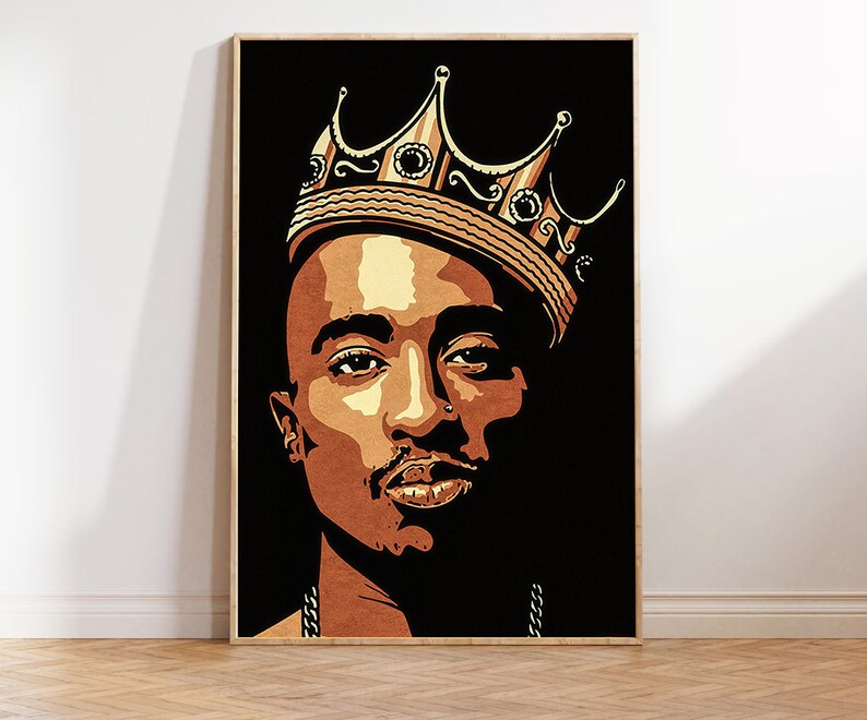 Tupac Shakur Poster, 2pac Wall Art, Makaveli Lovers, Minimalist Vintage ...