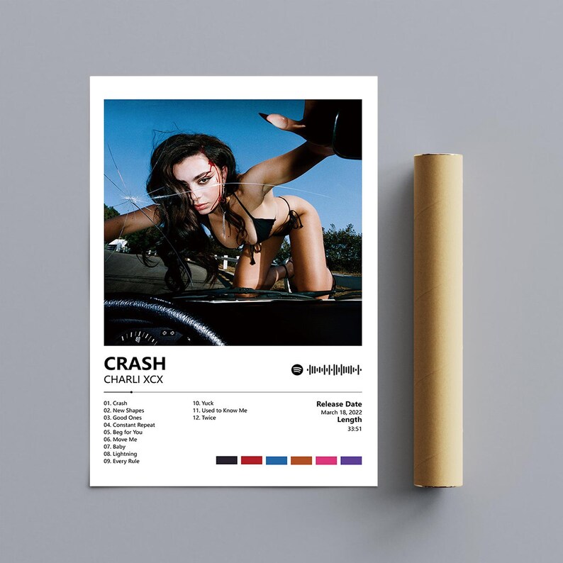 Crash Album Poster, Charli XCX Music Poster, Crash Merch, Crash ...