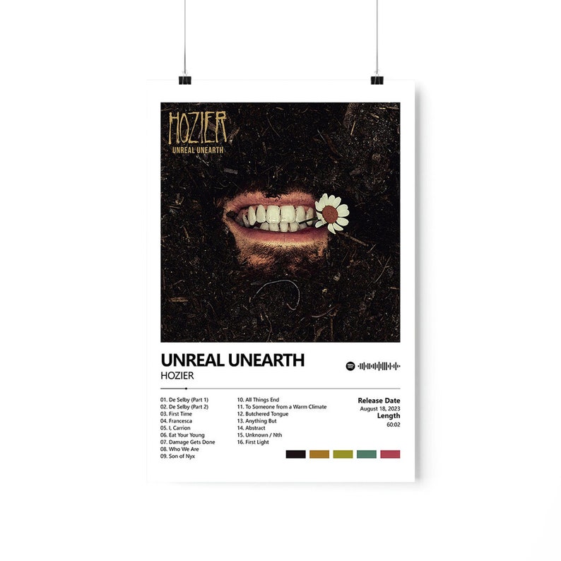 Unreal Unearth Album Poster, Hozier Music Poster, Unreal Unearth ...
