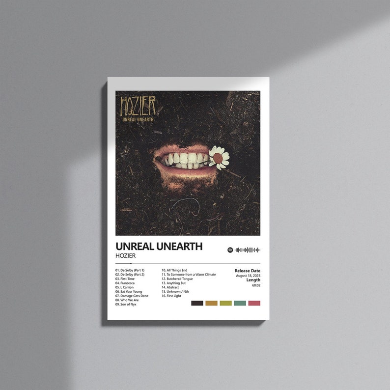 Unreal Unearth Album Poster, Hozier Music Poster, Unreal Unearth ...