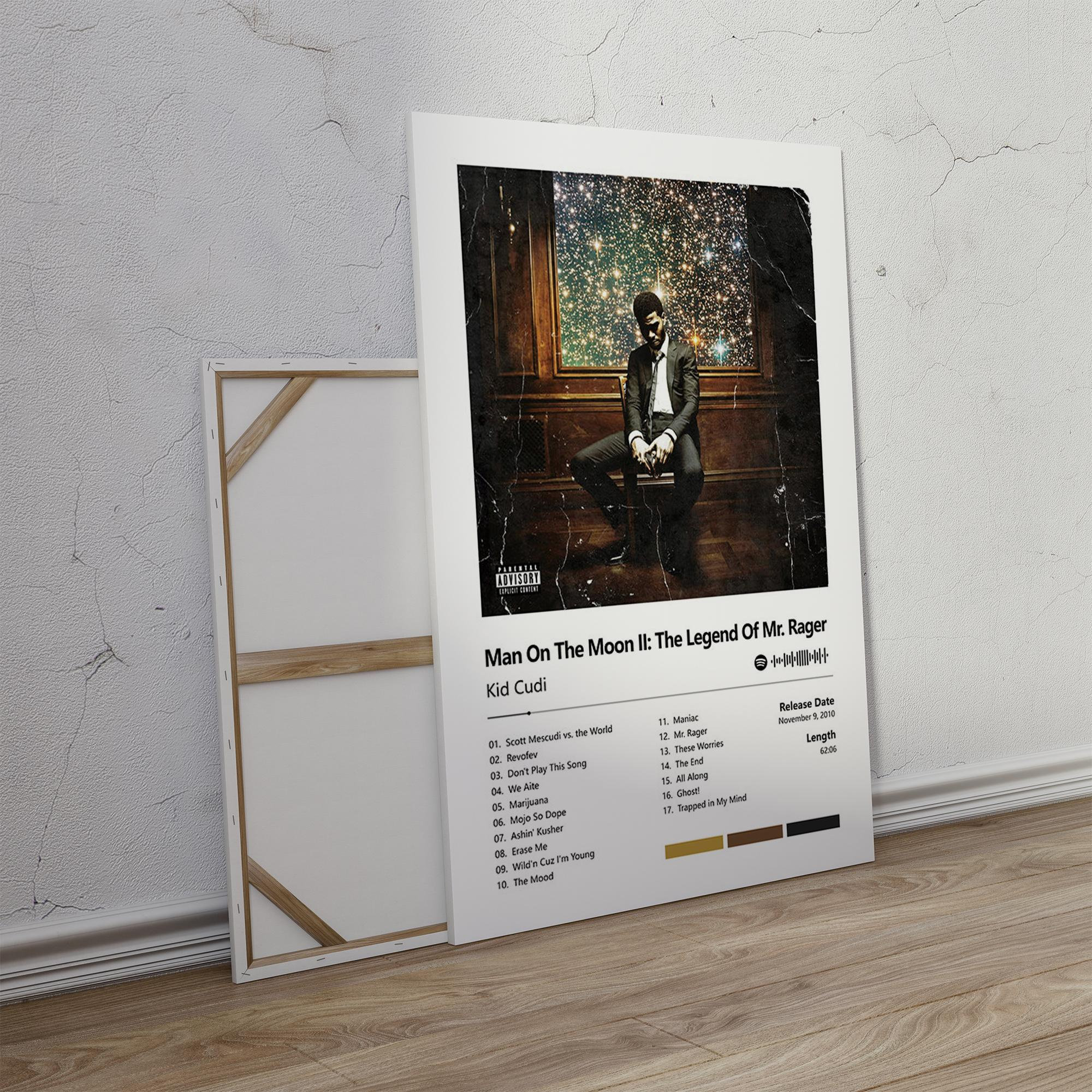 Man on the Moon II: the Legend of Mr. Rager Album Poster, Kid Cudi ...
