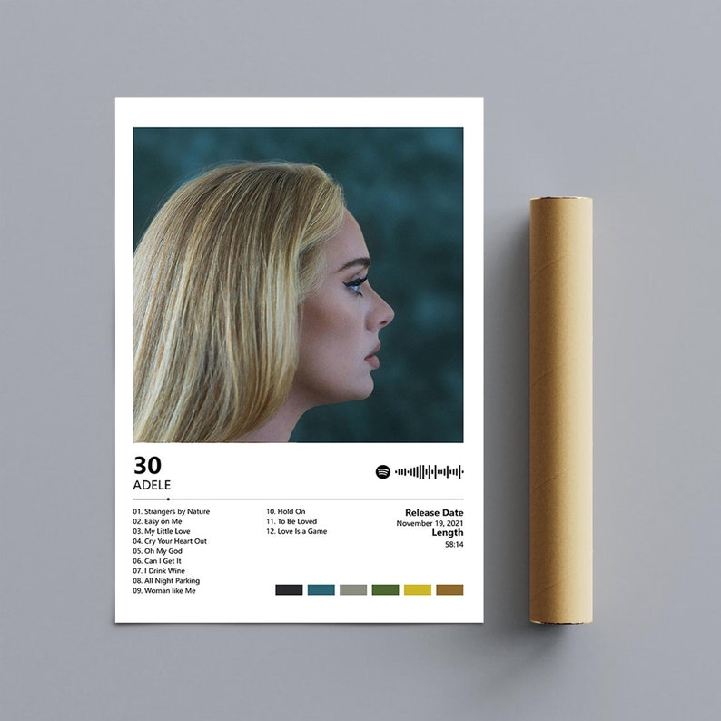 Adele Poster, 30-adele Album Poster, Adele Merch, Minimalist Vintage Music Poster, Music Print ...