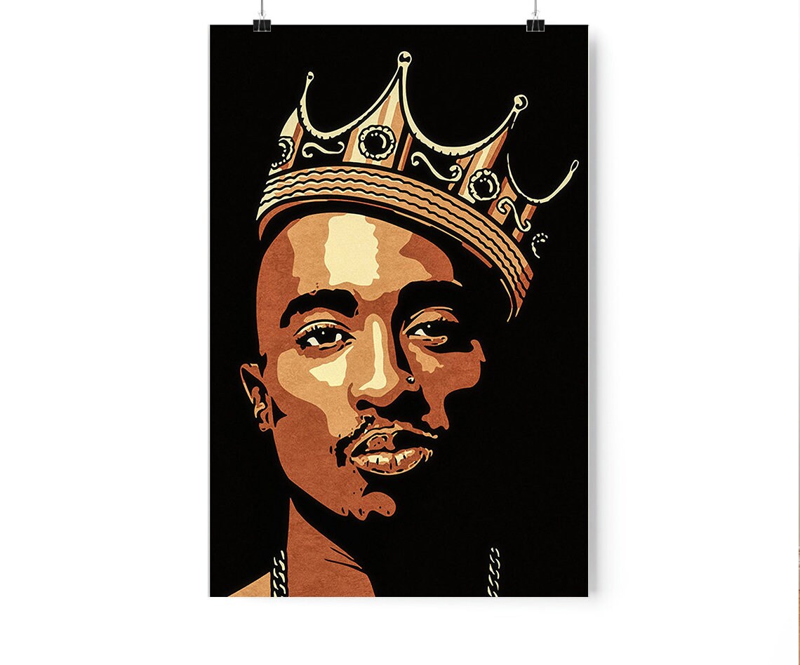 Tupac Shakur Poster, 2pac Wall Art, Makaveli Lovers, Minimalist Vintage ...