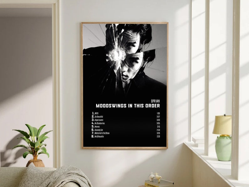 DPR IAN Poster, Moodswings in This Order Album Poster, Minimalist Vintage Music Poster, Music ...