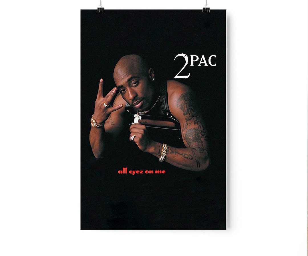 Tupac Shakur Poster, Tupac Shakur Wall Art, Gift for 2pac Lovers, Minimalist Vintage Music ...