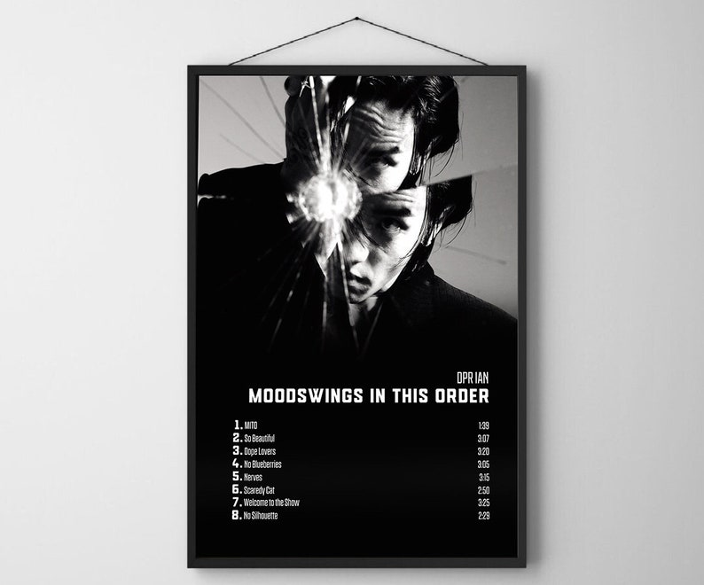 DPR IAN Poster, Moodswings in This Order Album Poster, Minimalist Vintage Music Poster, Music ...