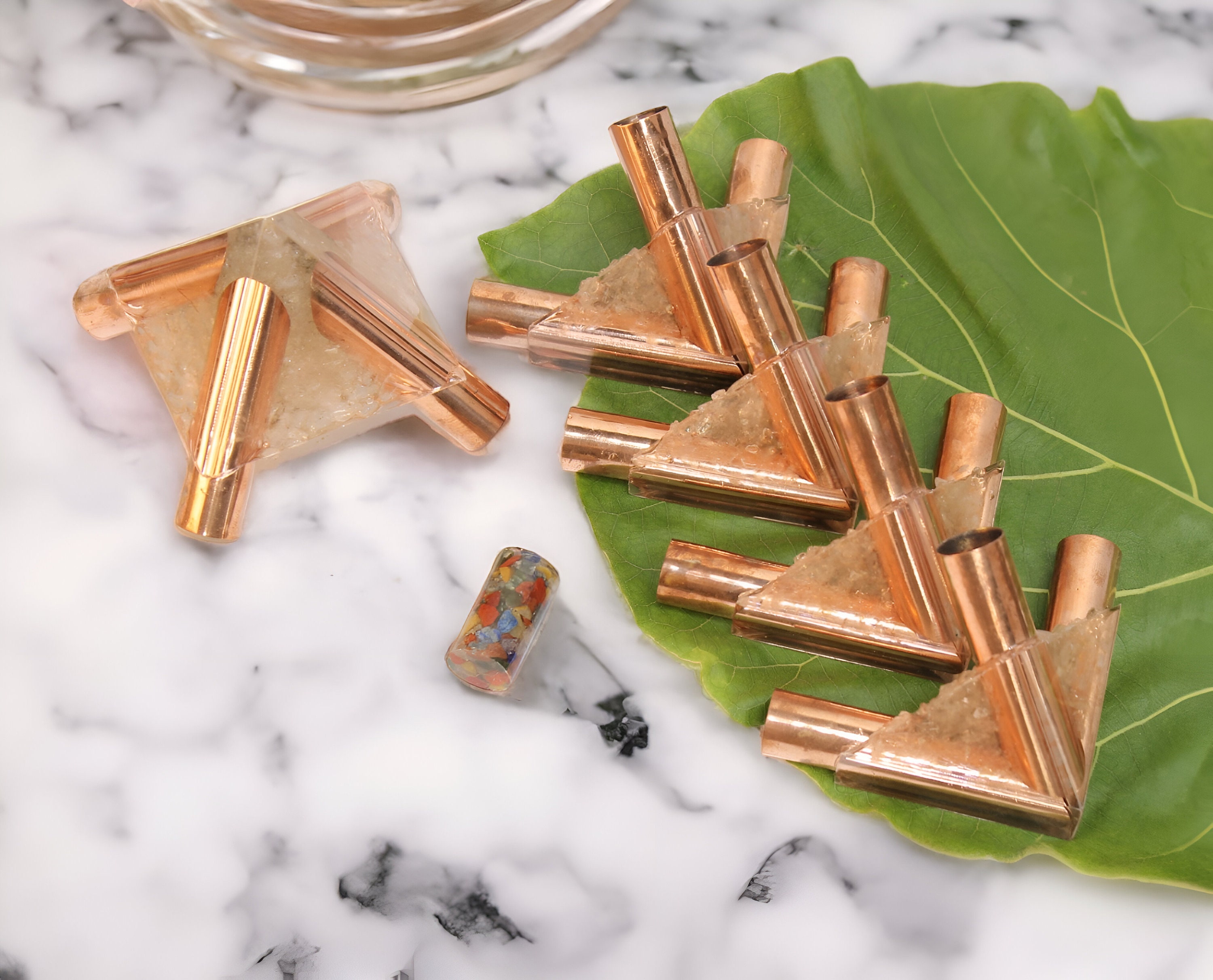 Giza M Type 1/2 Inch Copper Orgonite Meditation Pyramid Kit Without ...