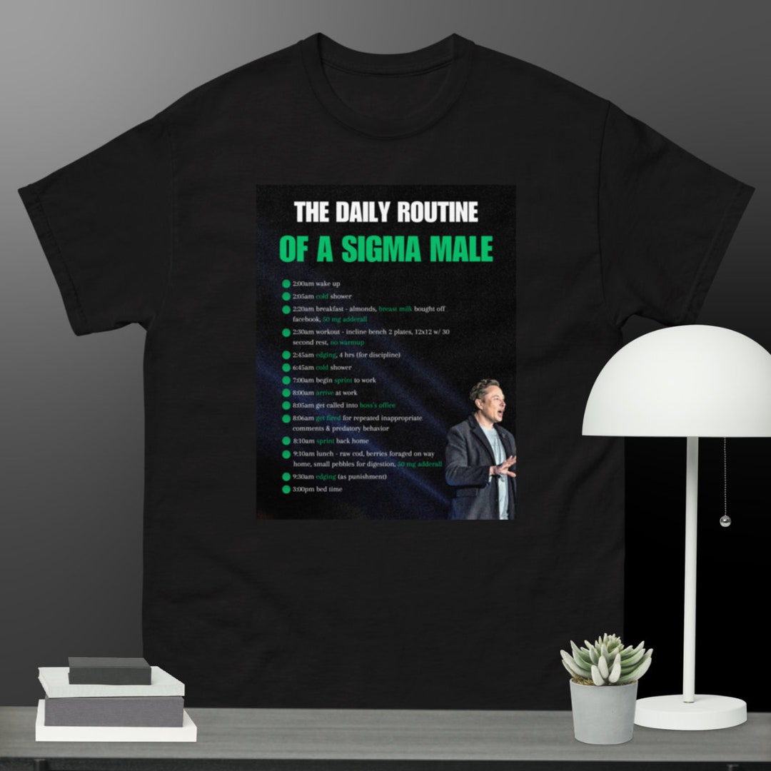 Sigma Graphic Tee, CEO Daily Routine Shirt unisex - Etsy