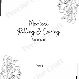Medical Billing and Coding Study Guide Template - Etsy