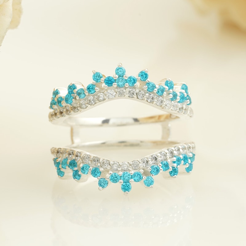 Blue Wedding Ring - Etsy
