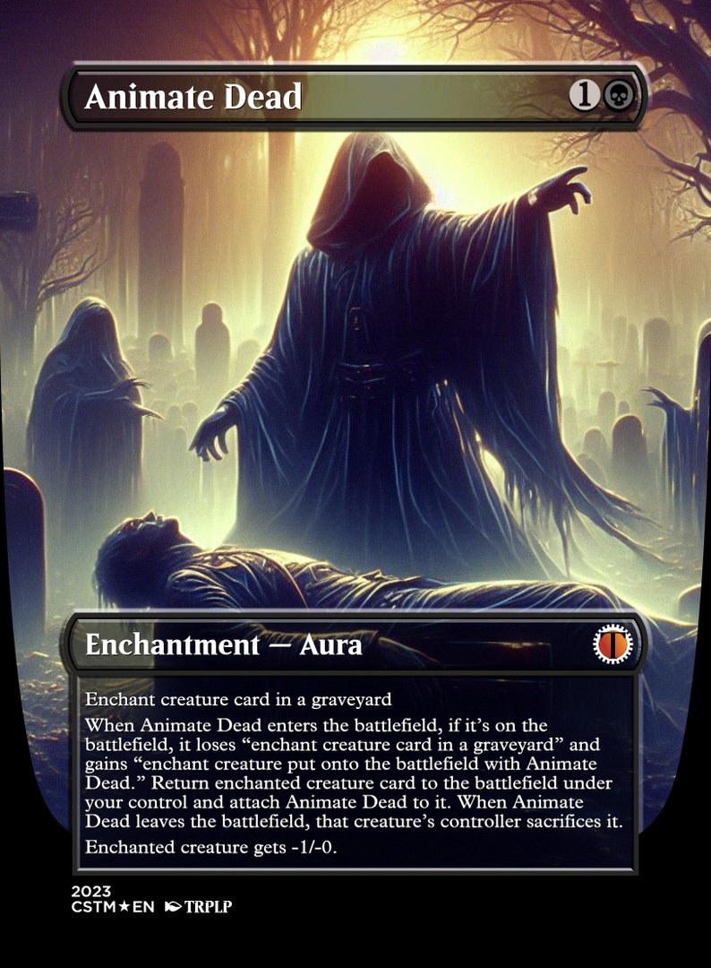 MTG Custom PROXY animate Dead Custom Card - Etsy